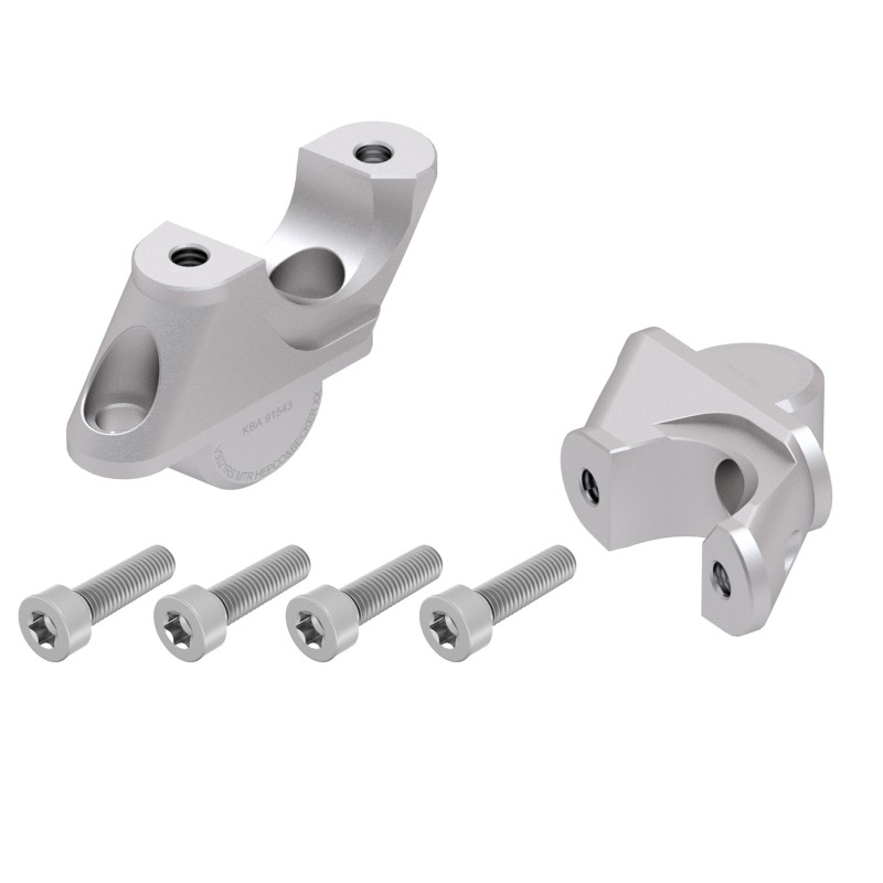 Hepco e Becker 42456770009 rialzo manubrio argento per BMW R 1200 RS