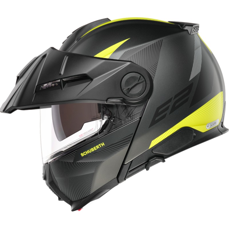 Casco modulare Schuberth E2 con Frontino Defender Yellow