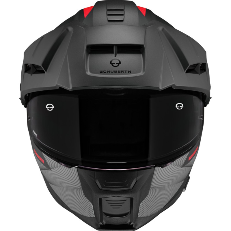 Casco modulare Schuberth E2 con Frontino Defender Red