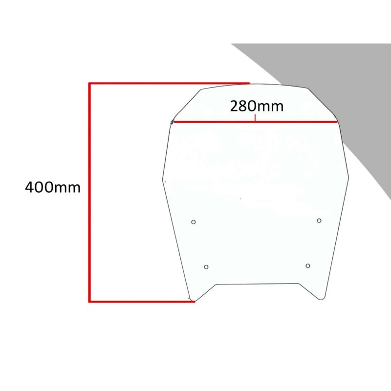 Cupolino Alto Touring Flip Up Powerbronze 420-Y154 Yamaha Tenerè T700