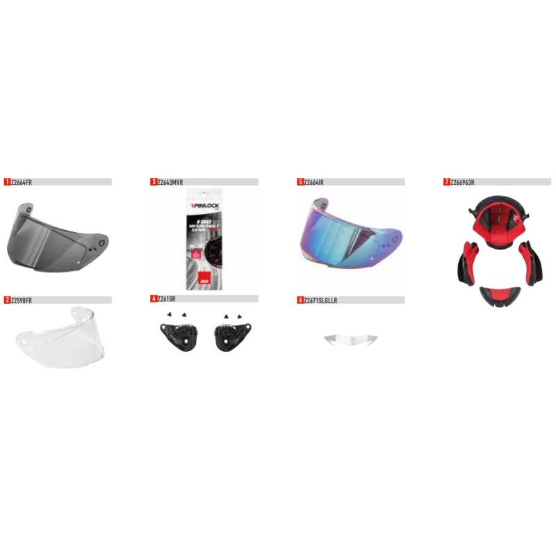 Lente Pinlock Givi Z2643MVR per casco integrale Givi 50.6, 50.9