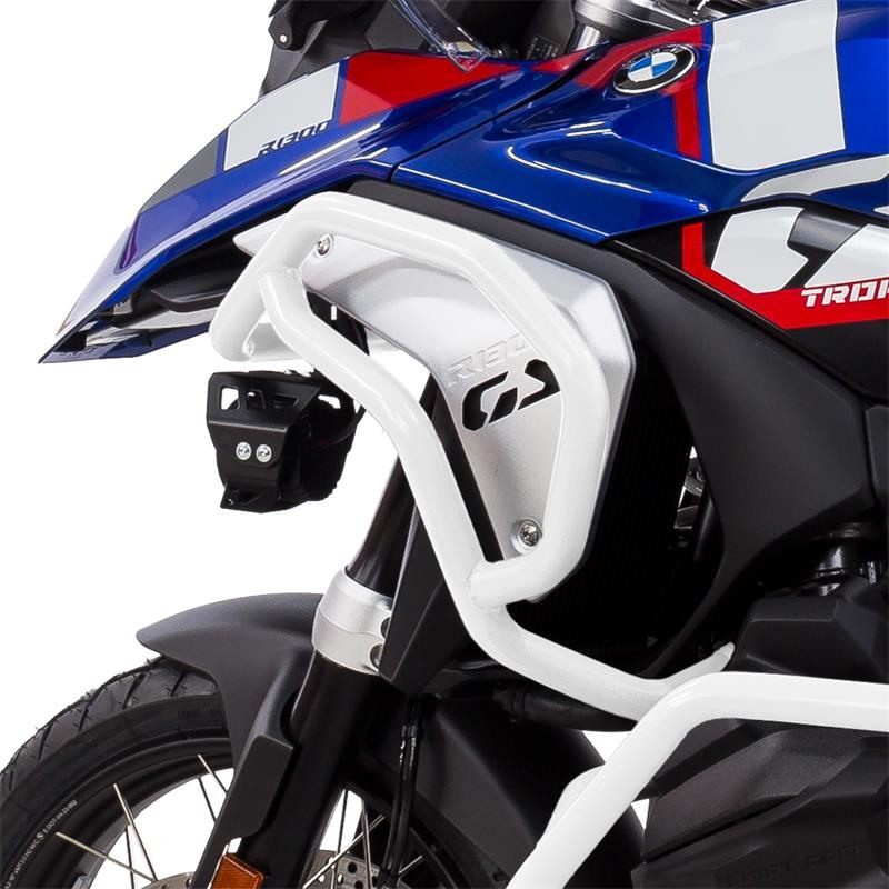 Zieger Protezione motore alta Bianco Zona serbatoio per BMW R1300GS